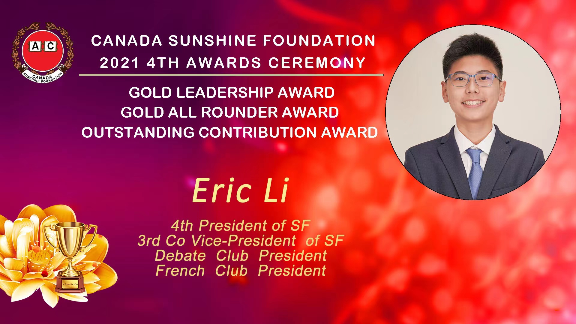 Eric Li – Sunshine Foundation