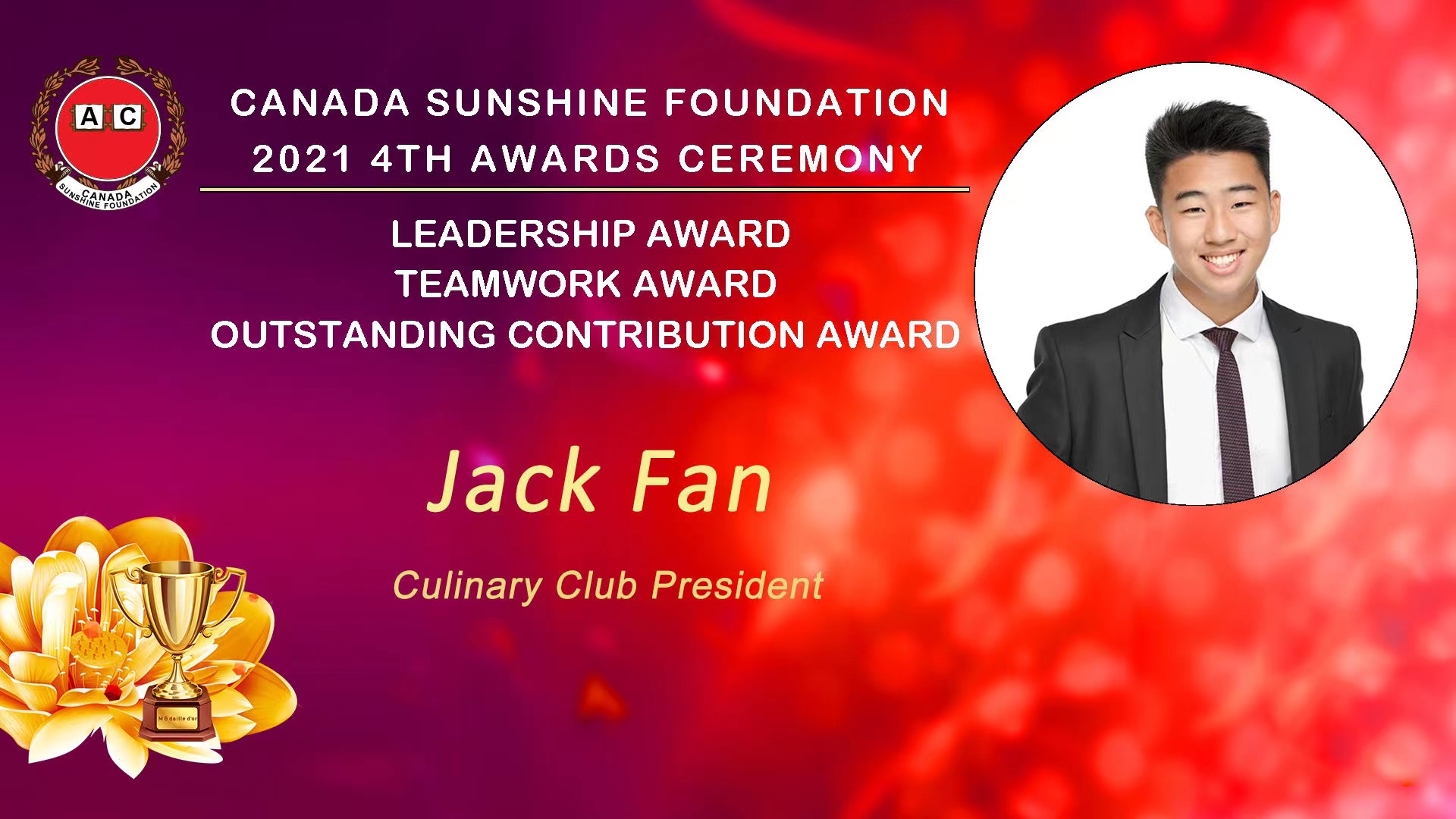 Jack Fan – Sunshine Foundation